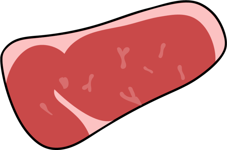 お肉（牛肉）のイラスト – かわいいフリーイラスト素材 ｜イラストたうん